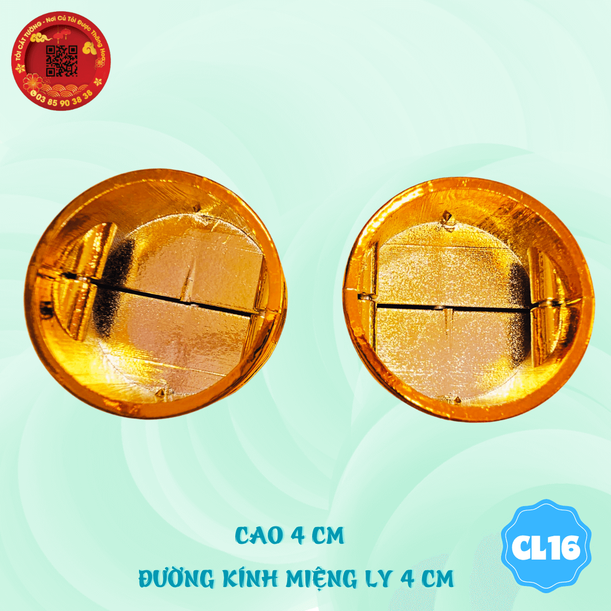 Chung ly thờ cúng tròn tài lộc