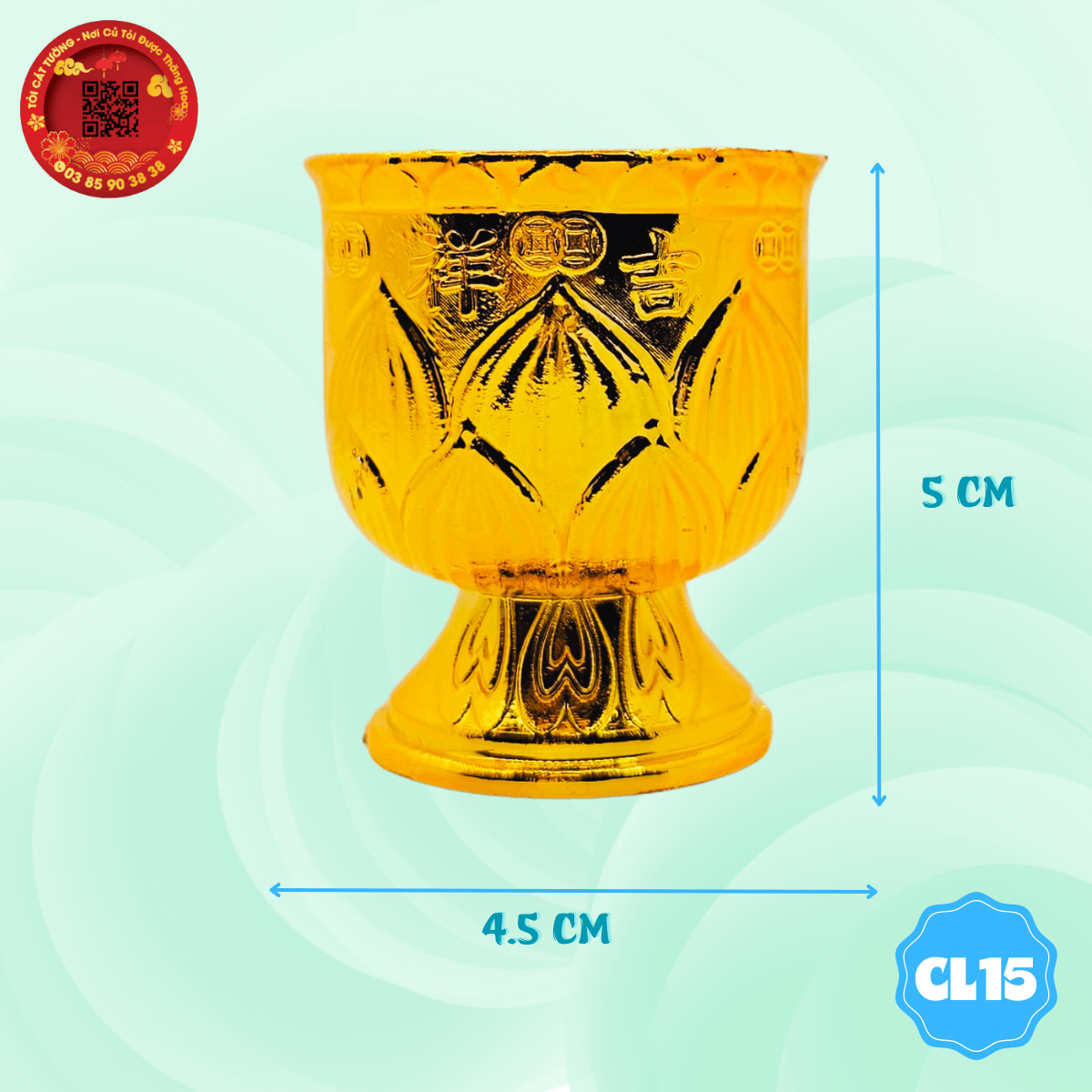 Vỉ 5 chung ly kim ngọc mãn đường GIÁ XƯỞNG