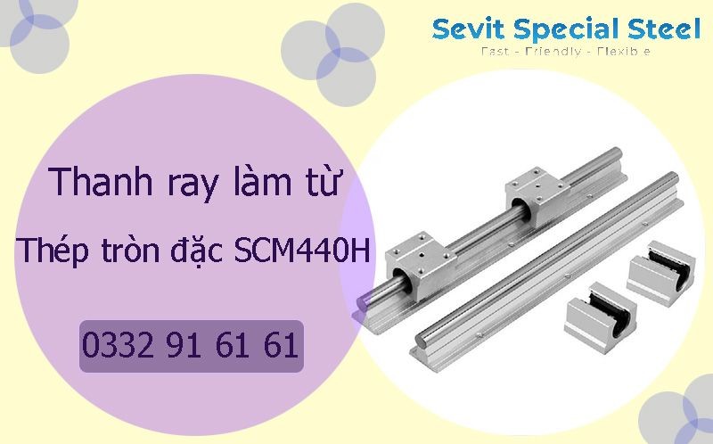 SCM440H flat bar as rail