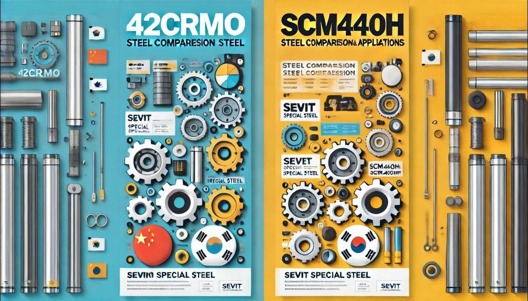 Thép 42CrMo4 Trung Quốc và thép SCM440H Hàn Quốc | Khác gì nhau?