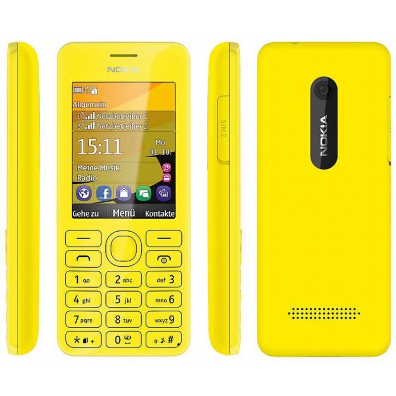 nokia 206 yellow
