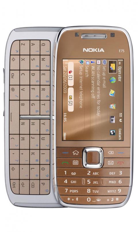 nokia e75 brown