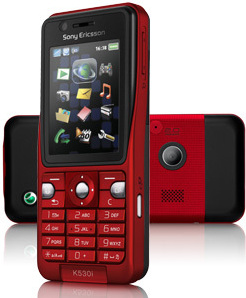 sony ericsson k530i red