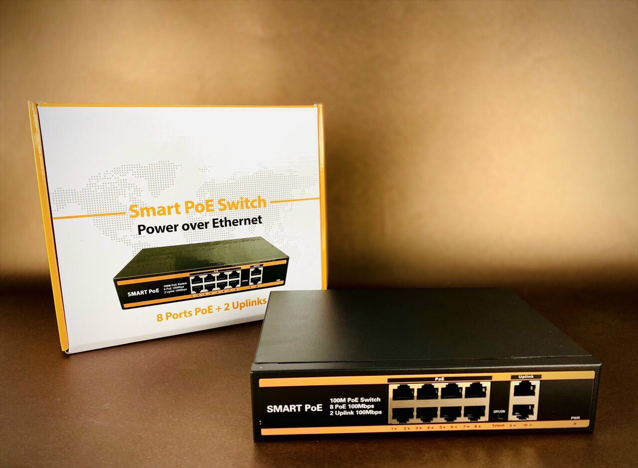 SWITCH SMART POE 8 PORT + 2 UPLINK