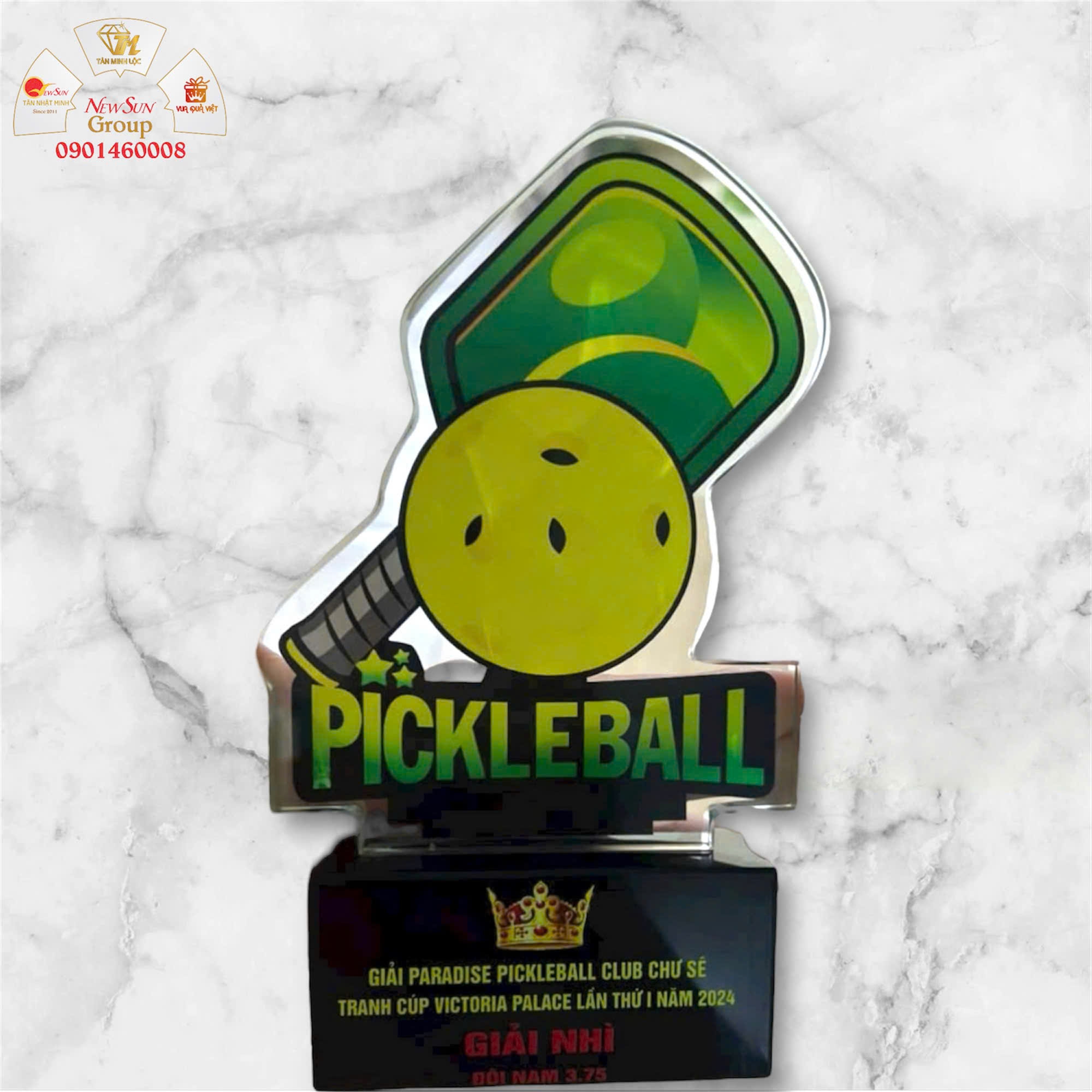 Cúp Pickleball - Cúp Pickeleball Trao Giải - Nơi Sản Xuất Theo Yêu Cầu