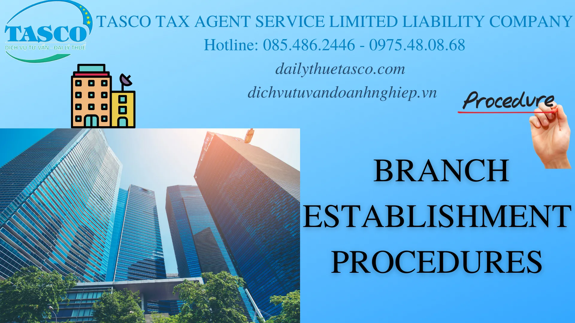 BRANCH ESTABLISHMENT PROCEDURES