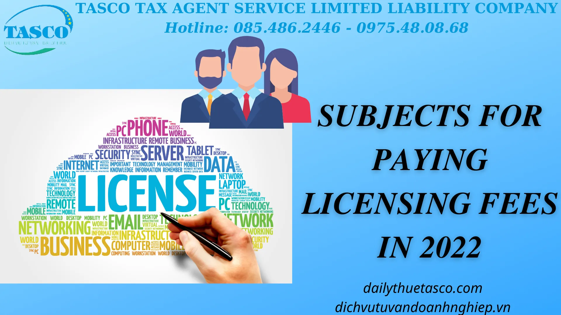Subjects for paying licensing fees in 2022
