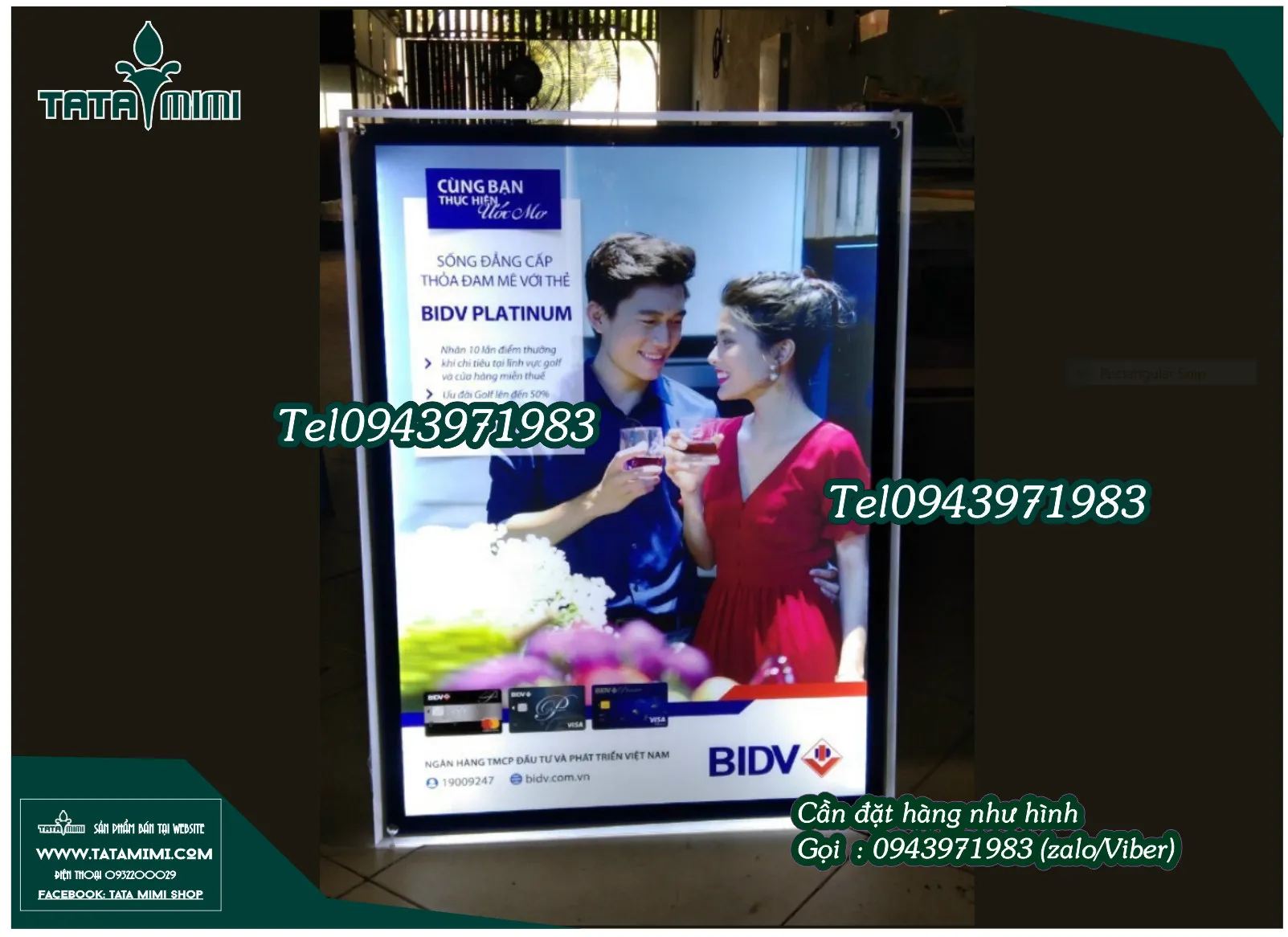 Tranh điện mica có led tại Tatamimi.com