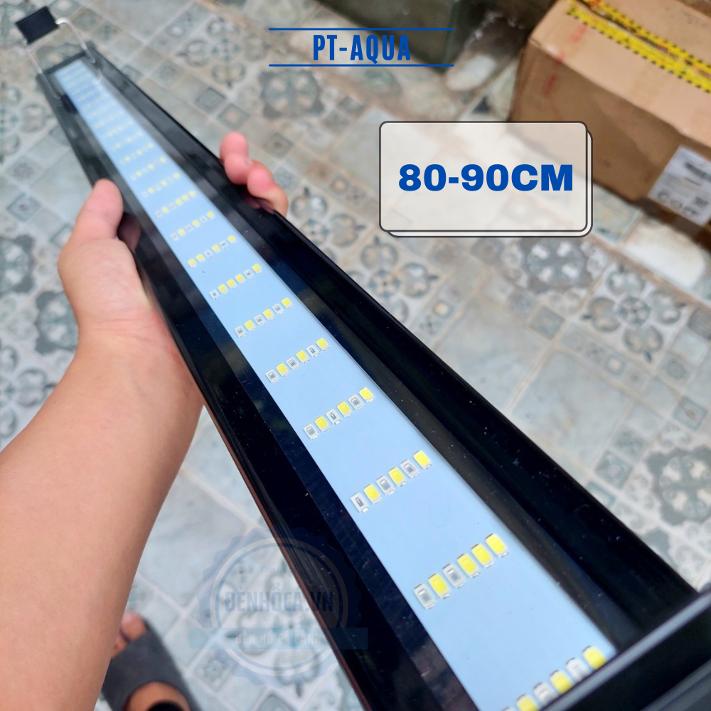 Đèn bể cá 6 HÀNG LED 80-90cm Đổi Màu