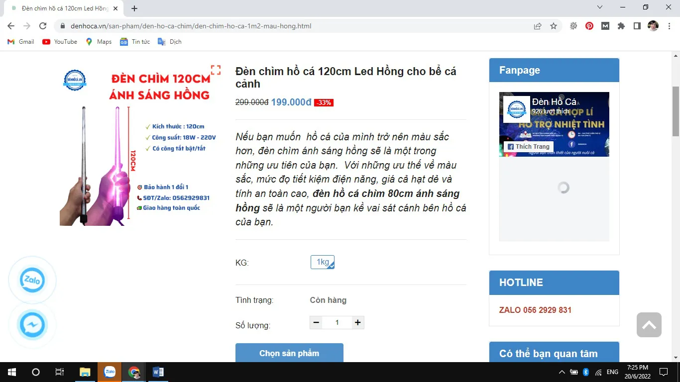 Điểm danh các mẫu đèn led màu hồng hồ cá