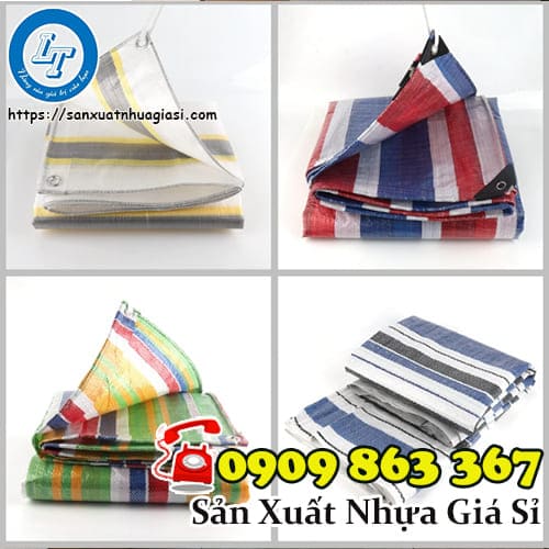 BẠt NhỰa SỌc 3 MÀu BẠt SỌc DỨa GiÁ RẺ