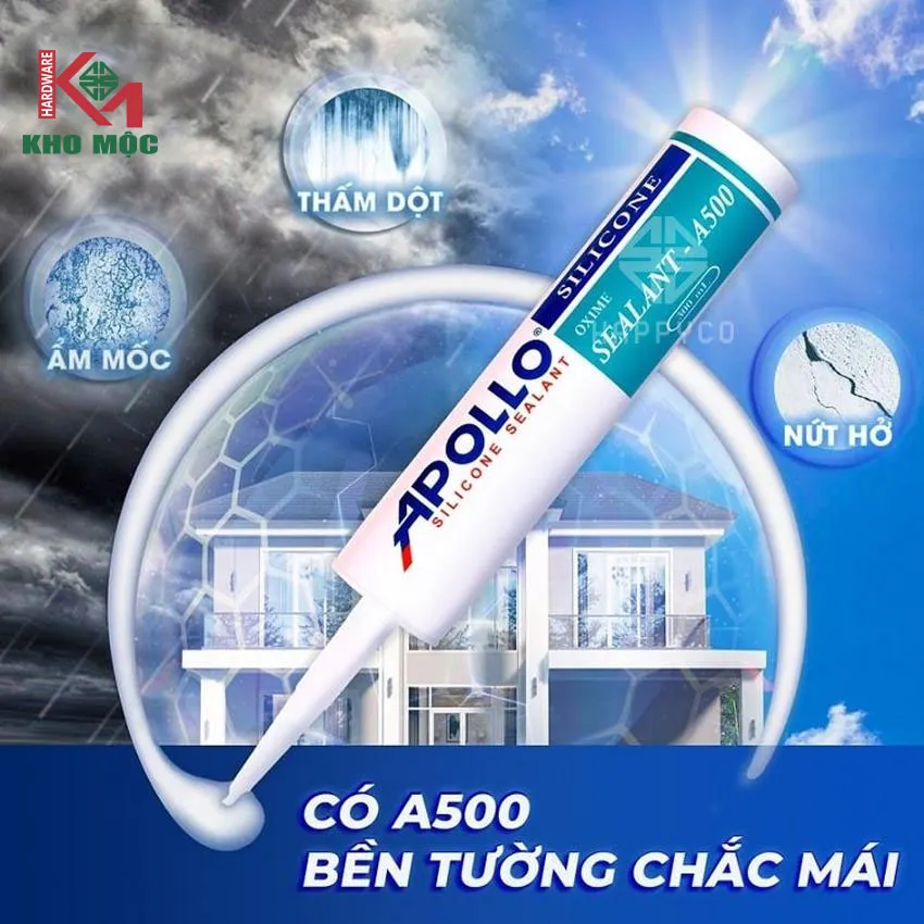 Tổng Quan Về Keo Silicon Apollo A500 Chính Hãng Tại Kho Mộc