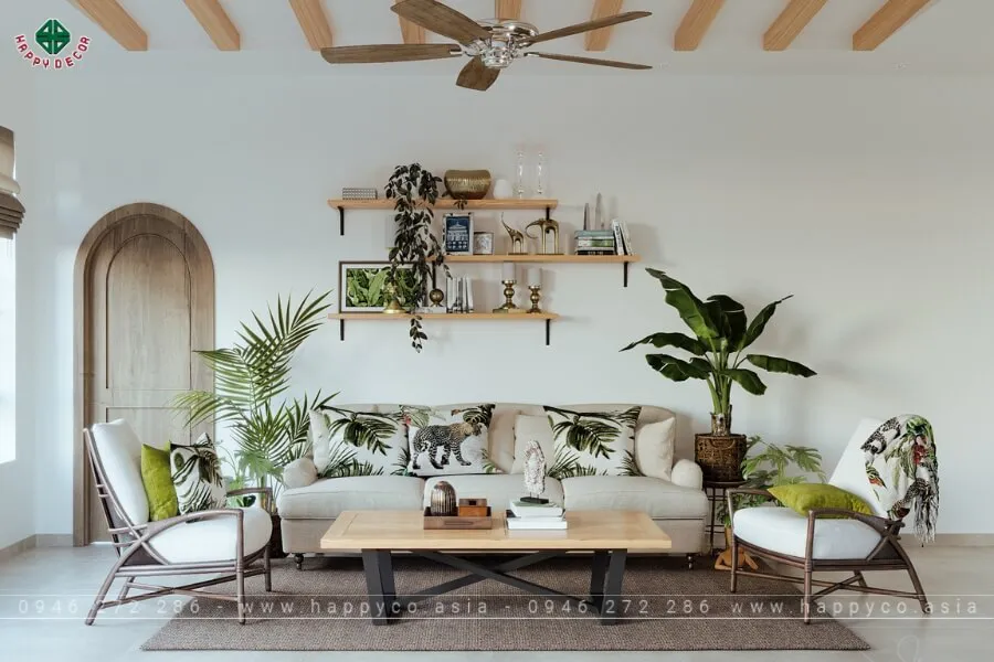 Cùng Phong Cách Nội Thất Nhiệt Đới Biến Ngôi Nhà Trở Nên Mát Mẻ