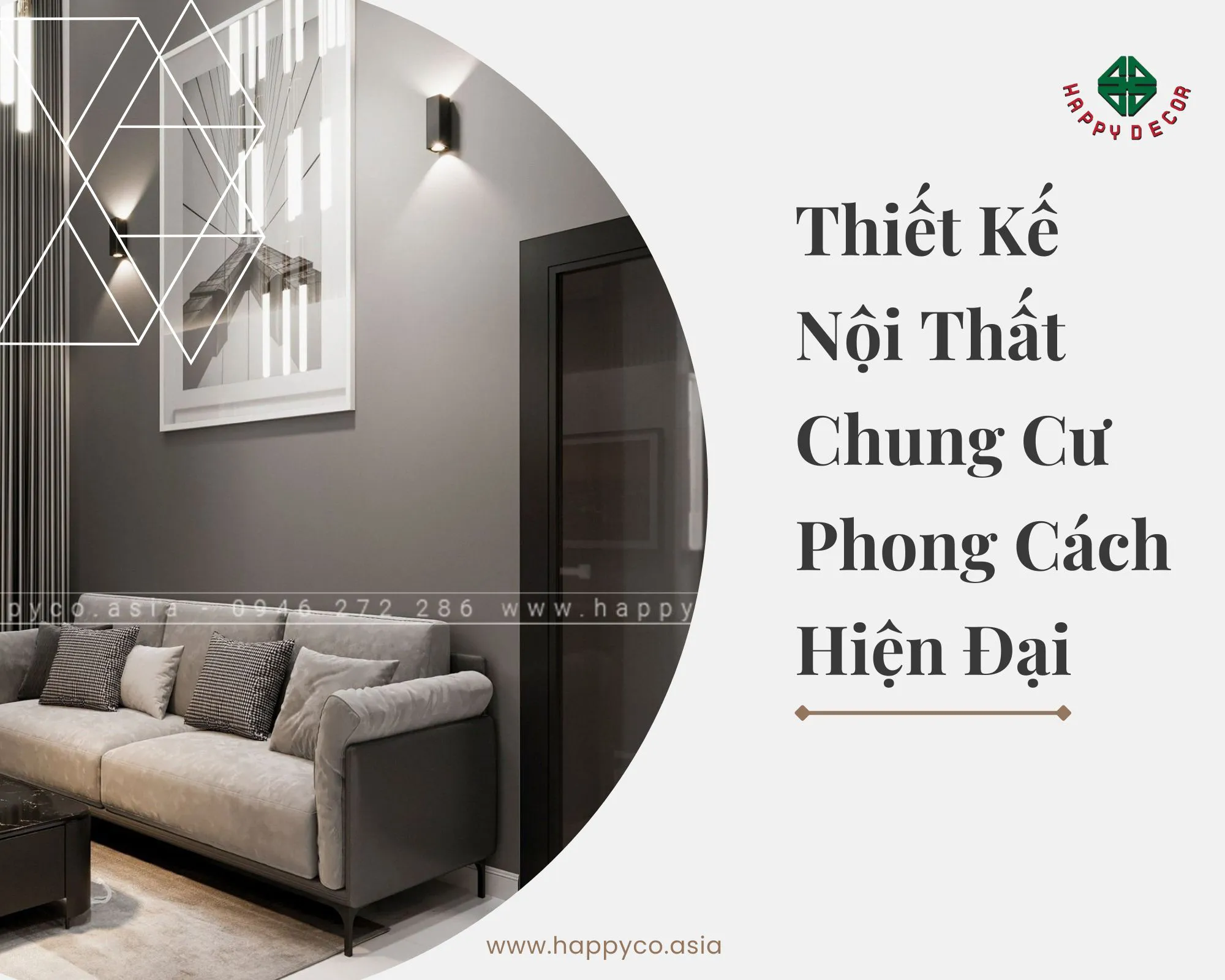 Thiết Kế Nội Thất Chung Cư Phong Cách Hiện Đại Tại Biên Hòa