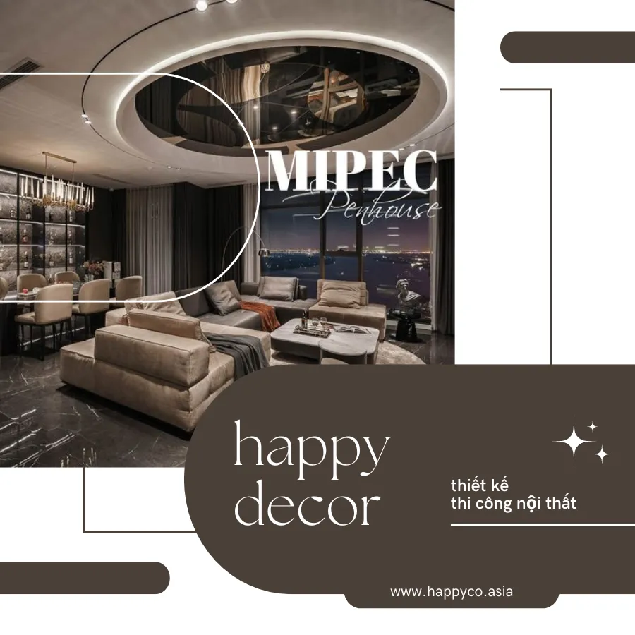 Thiết Kế Thi Công Nội Thất Căn Penthouse MIPEC