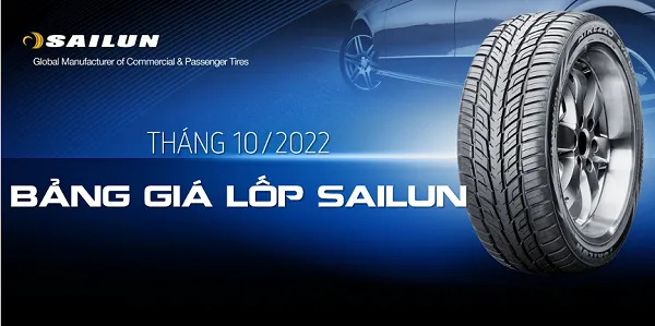 BẢNG GIÁ LỐP XE TẢI SAILUN THÁNG 10 NĂM 2022
