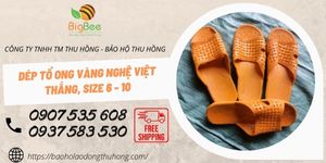 Bán dép tổ ong vàng Việt thắng giá rẻ, size 6 - 10