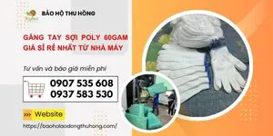 Găng tay sợi poly 60g giá sỉ rẻ nhất