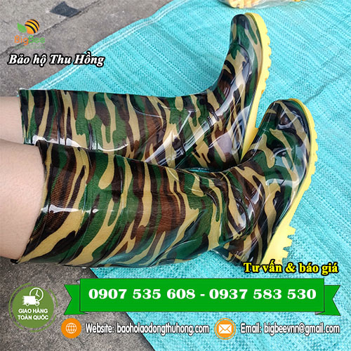 Bỏ sỉ ủng rằn ri cổ cao lội nước giá rẻ