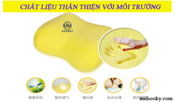 Gối Tụa Cổ Ô Tô Anihooky Cao su non chống mỏi cổ