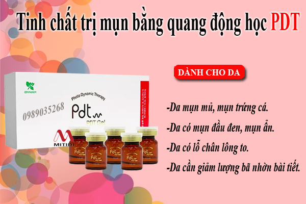 Gel trị mụn PDT photodynamic therapy