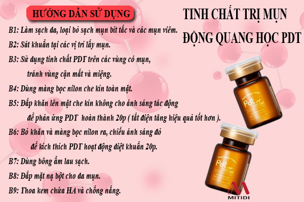 Gel trị mụn PDT photodynamic therapy