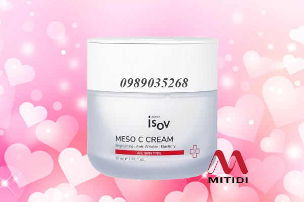 Dưỡng da trắng đẹp nhờ kem iSOV Meso C Cream