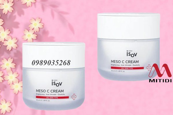 Tác dụng của kem nám iSOV Meso C Cream iSOV