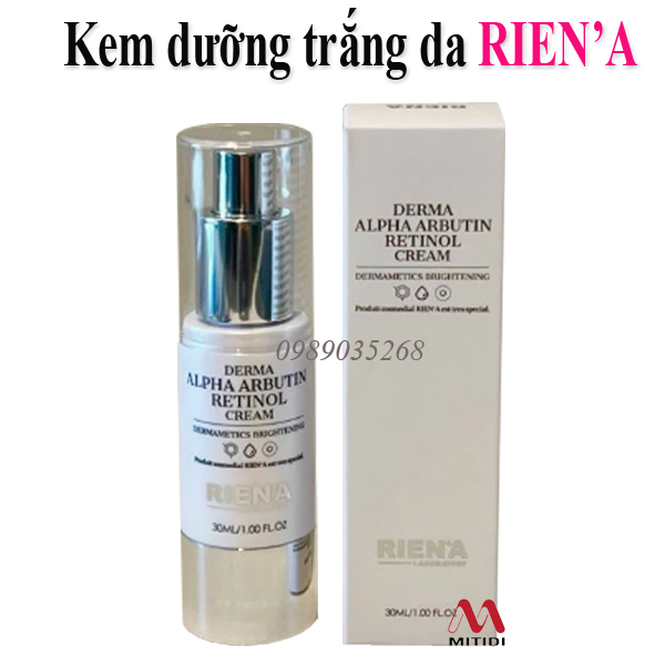 Kem trắng da Rien’A Derma Alpha Arbutin Retinol Cream