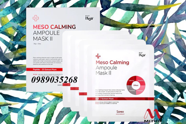 Mặt nạ tinh chất ampoule iSOV Meso Calming Mask II