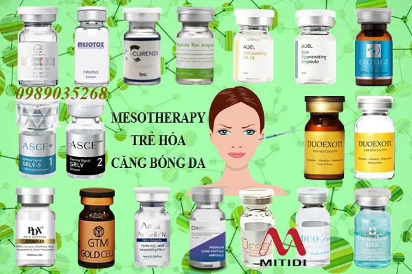 Tinh chất dùng tiêm meso căng bóng trẻ hóa da tốt nhất hiện nay