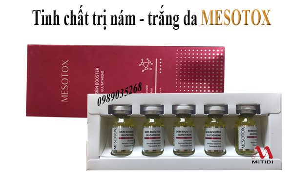 Tinh chất trị nám trắng da Mesotox Skin Booster Glutathione ISOV