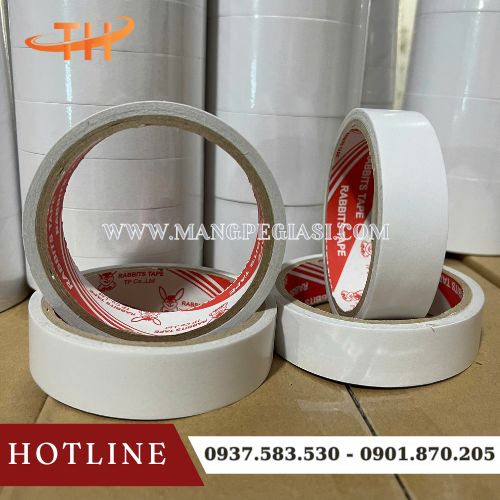 Băng keo 2 mặt trắng 2,4cm giá tốt tại TPHCM