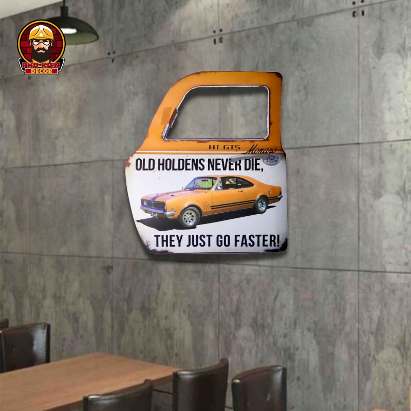 Bảng báo hiệu phong cách Retro/Vintage (decorative sign) - Bảng sắt ...