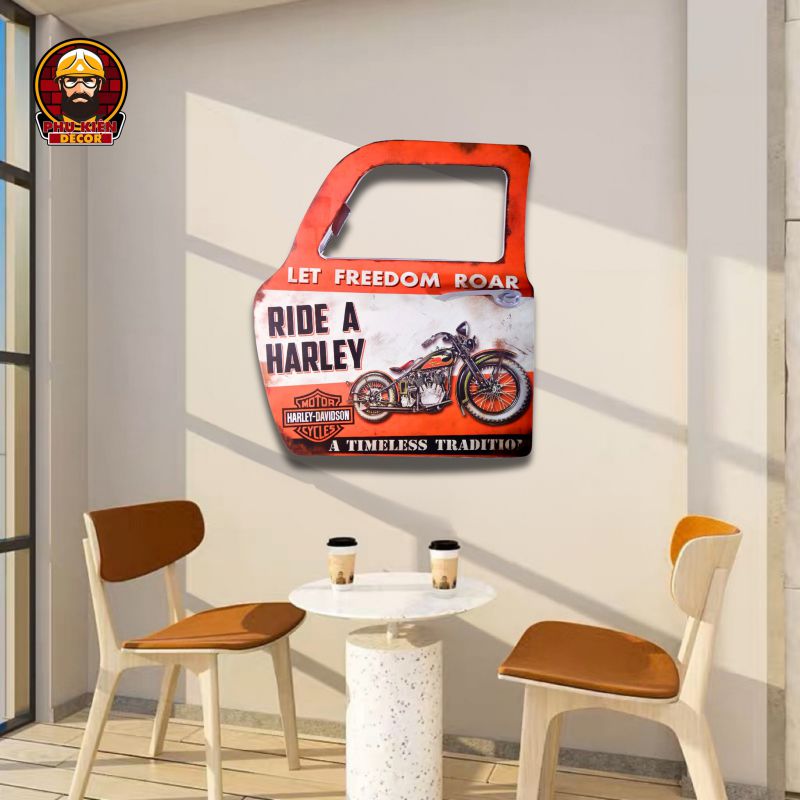 Bảng báo hiệu phong cách Retro/Vintage (decorative sign) - Bảng sắt ...