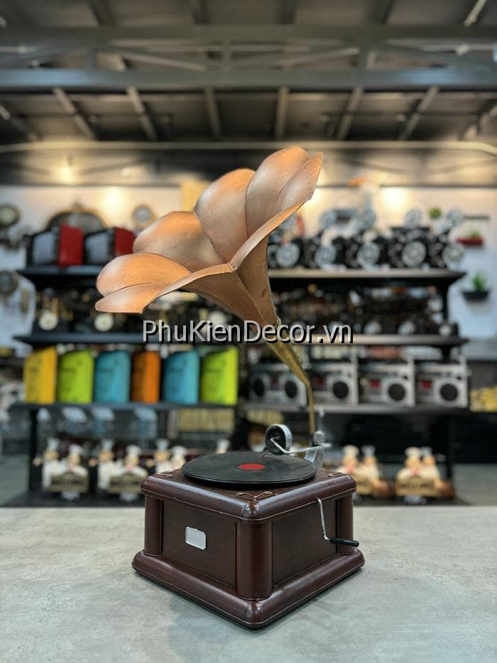 Mô Hình Máy Hát Loa Kèn Cổ Điển Trang Trí- Decor Mang Phong Cách ...