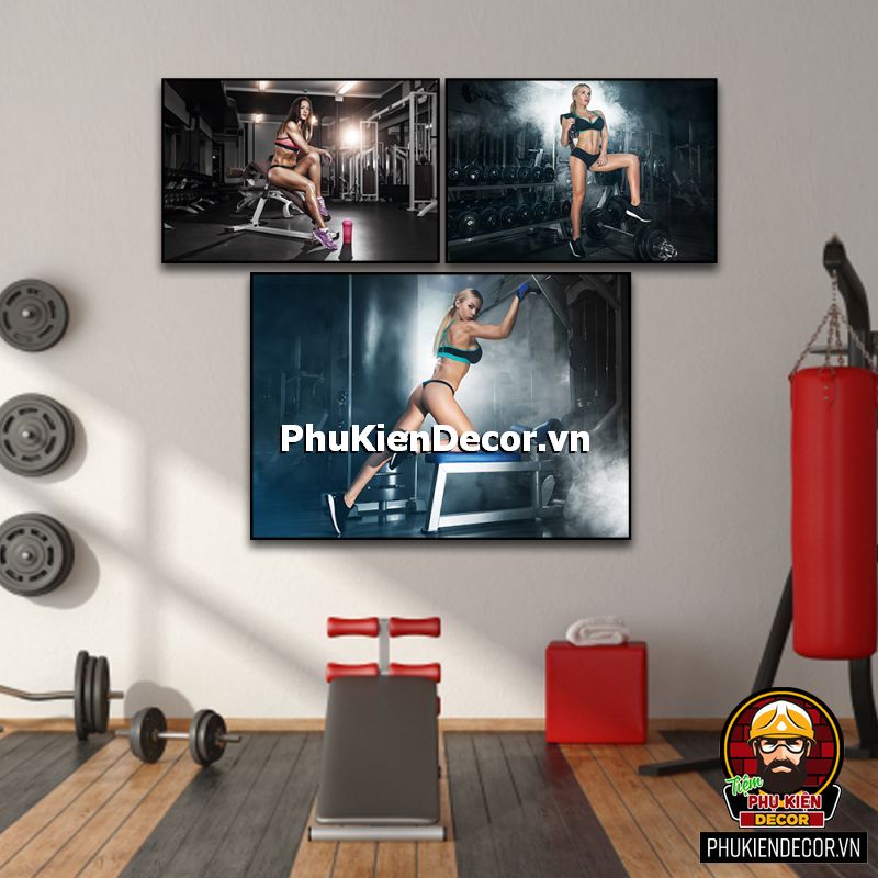 Trang trí phòng gym