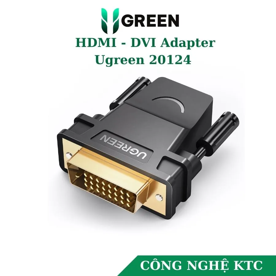 Đầu chuyển DVI to HDMI Ugreen 20124