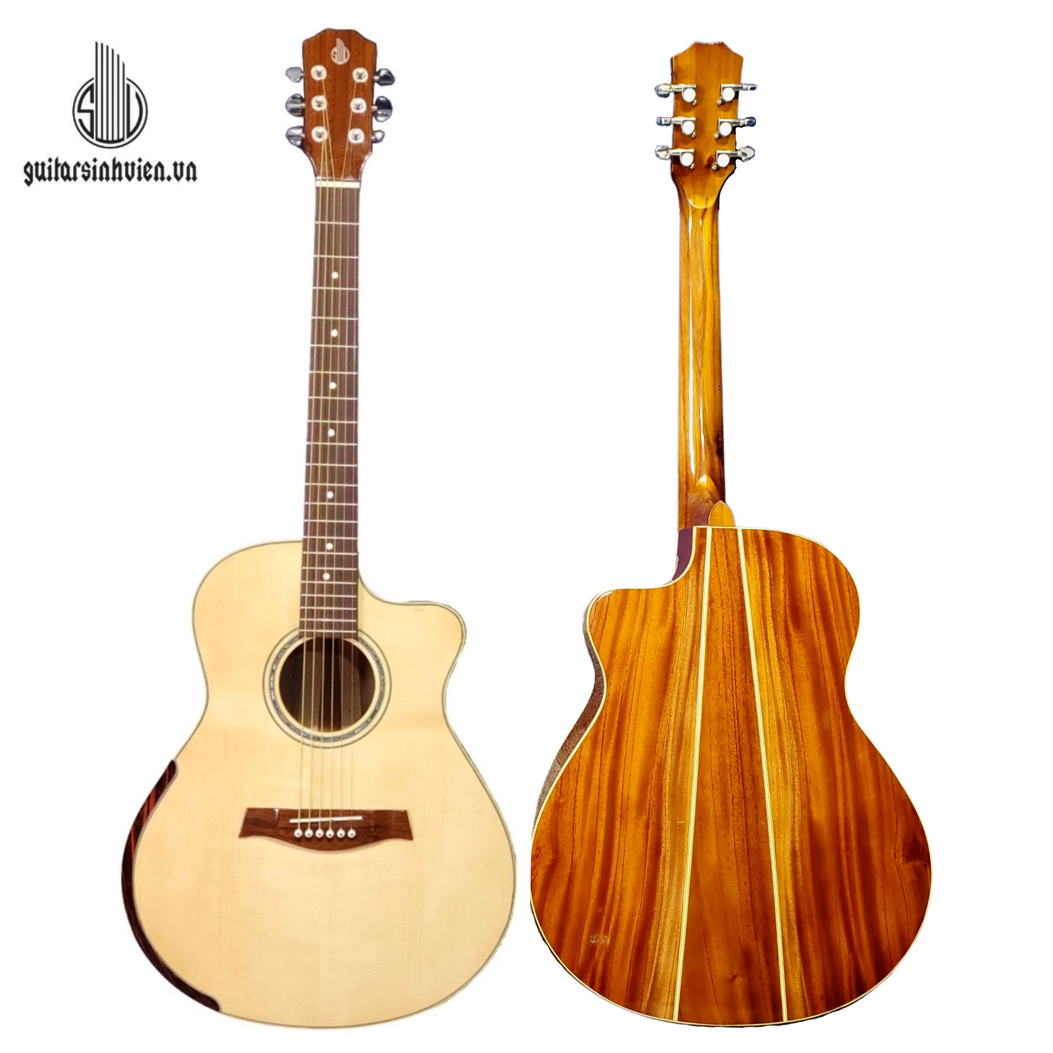 Guitar Acoustic Gỗ Hồng Đào Có Vát Bavel SV-A2V - Giá Sinh Viên Tại ...