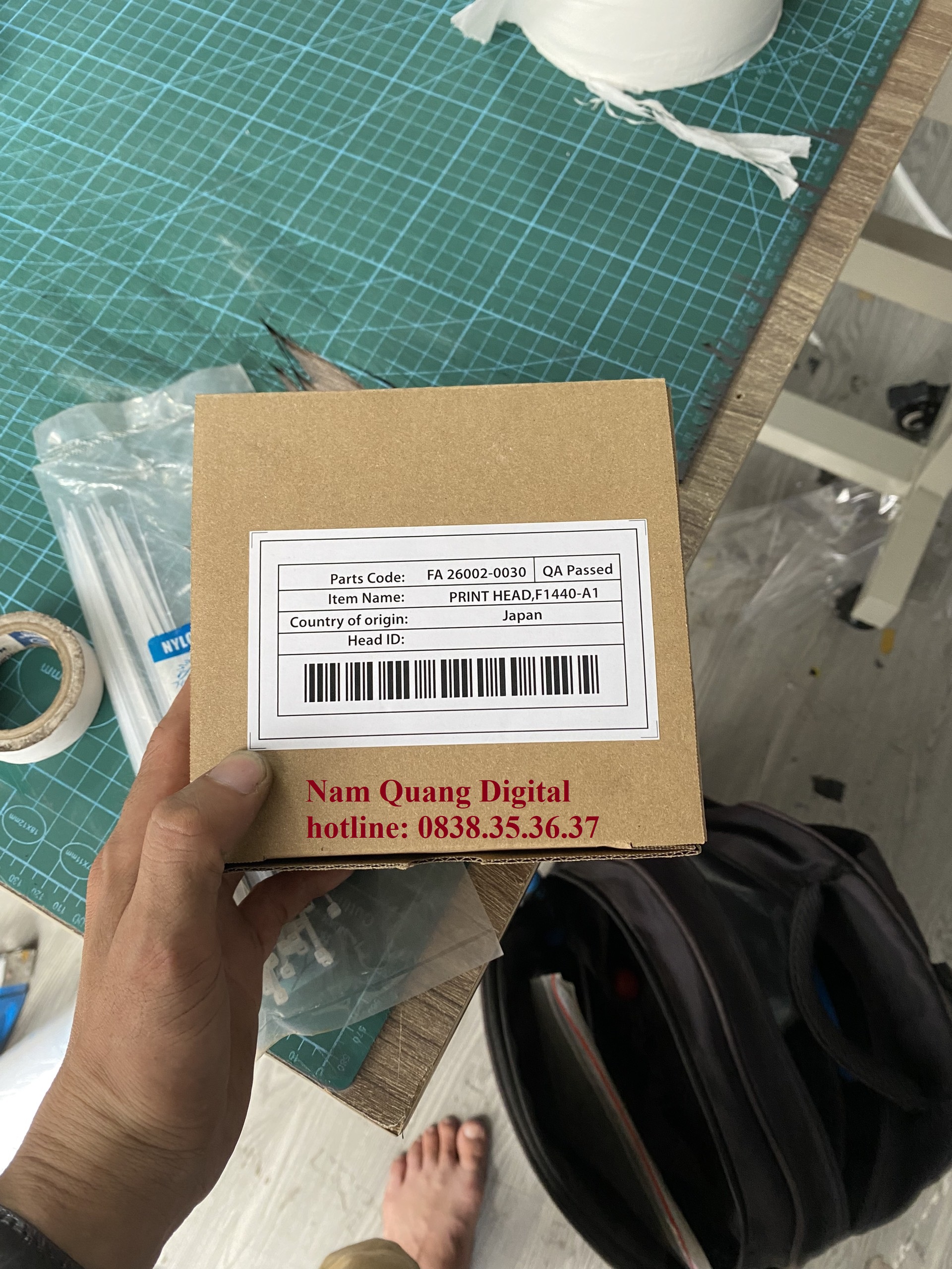 Thay đầu phun dx5 /dx6 chính hãng đế vàng