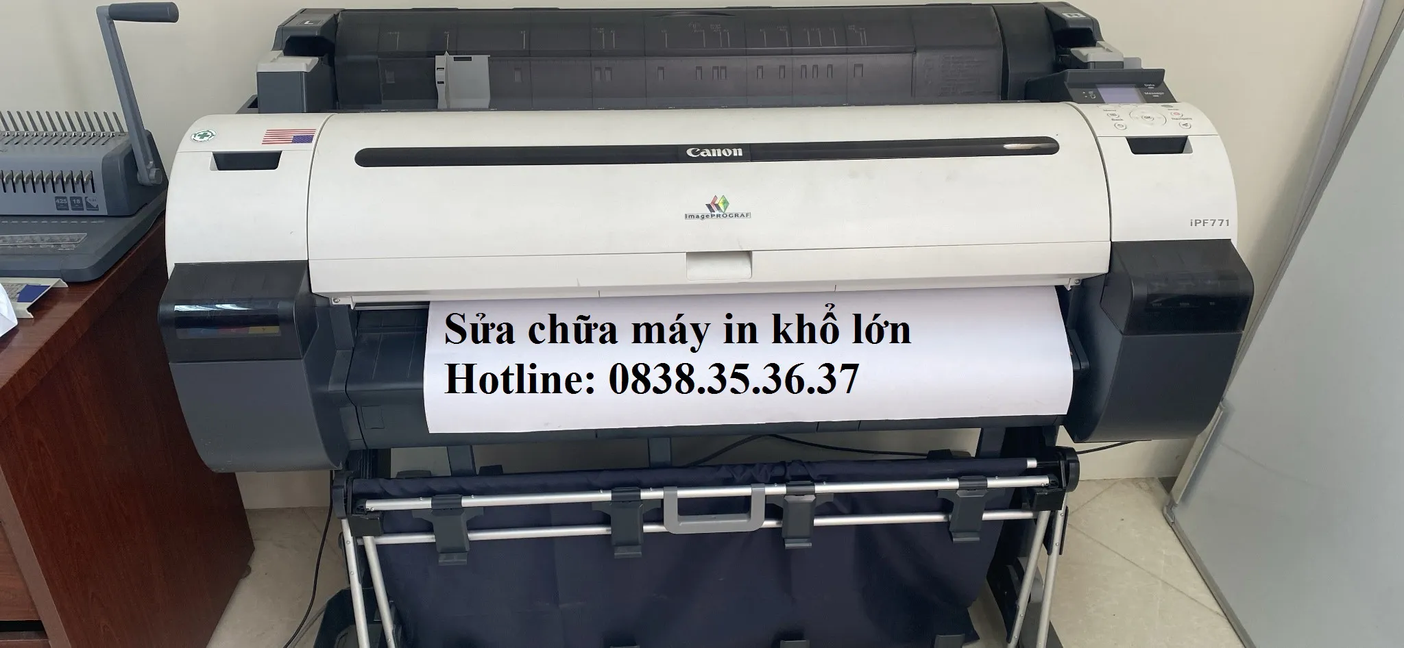 Thay đầu phun Canon IPF 771 nghẹt mực -thiếu tia