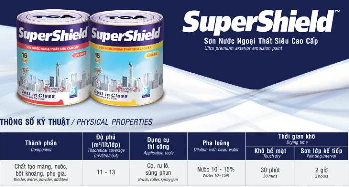 Bảng màu Supershield