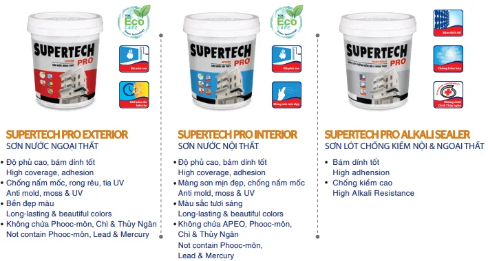 Bảng màu Supertech Pro
