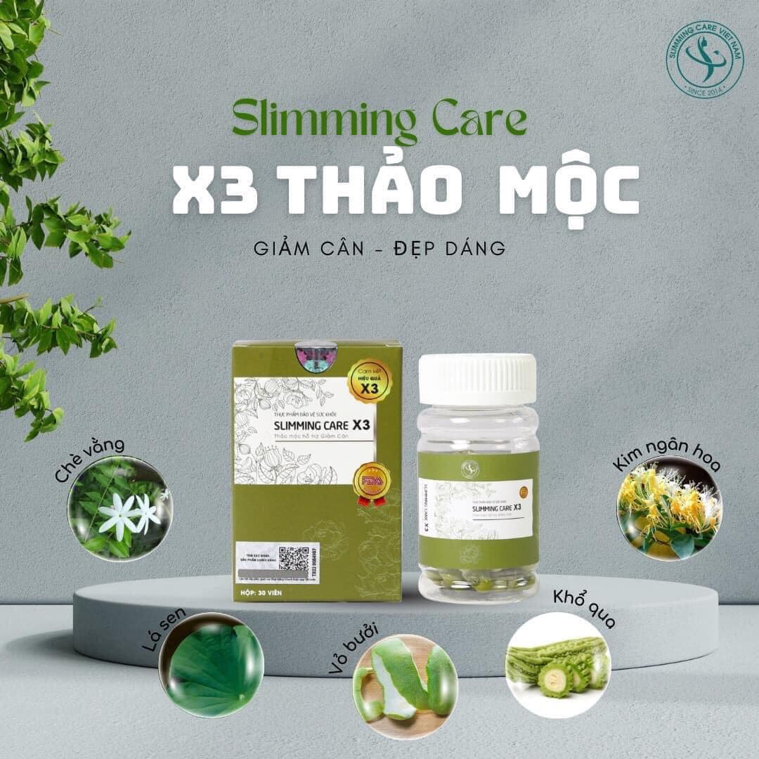 [SỐC] VIÊN THẢO MỘC GIẢM CÂN SLIMMING CARE X3