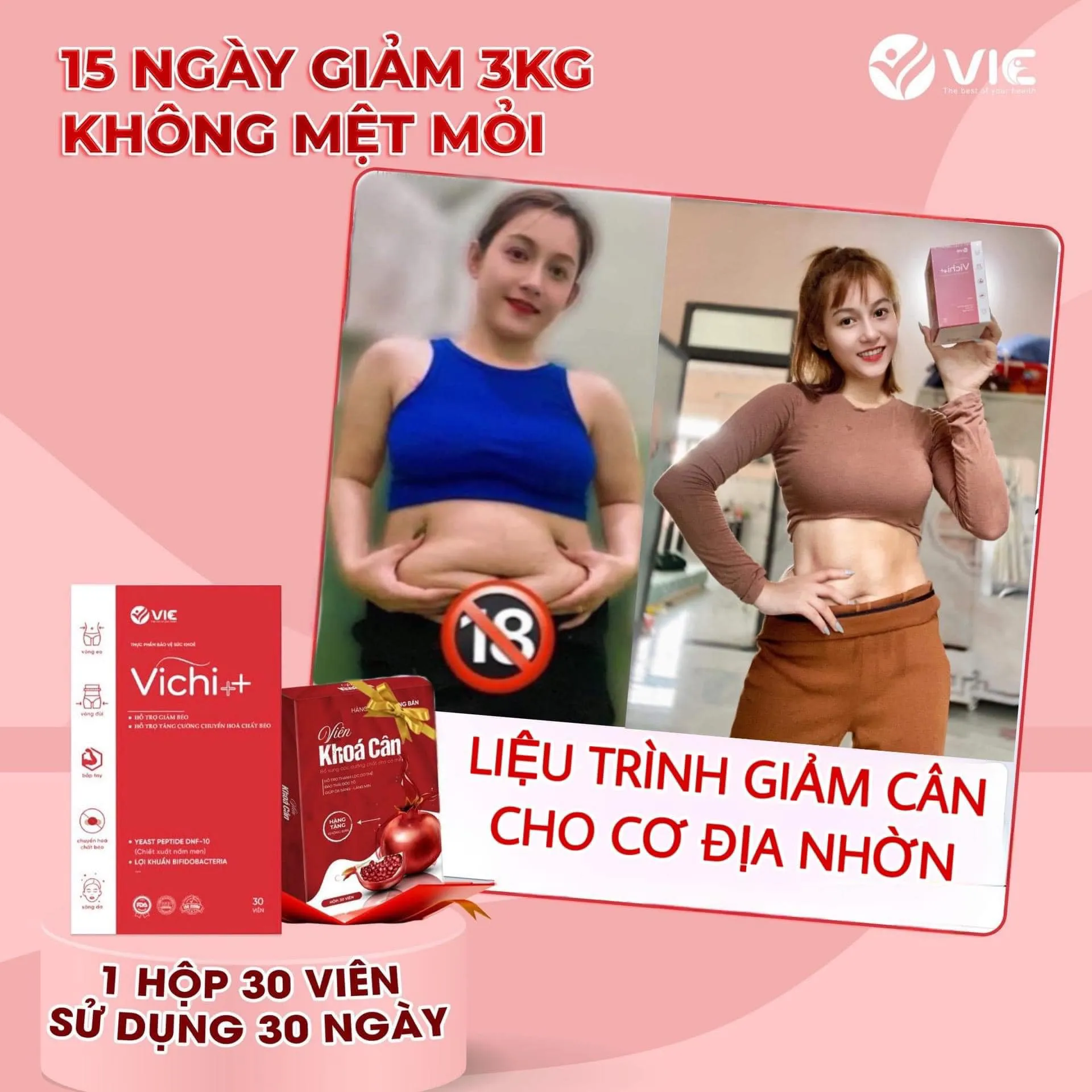 CÁCH SỬ DỤNG VIÊN GIẢM CÂN VICHI++