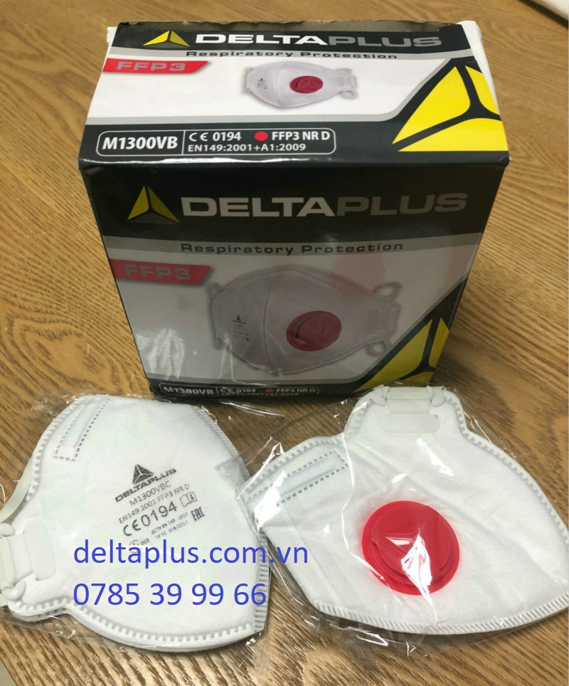KHẨU TRANG N95 DELTA PLUS M1300VB (CÓ VAN THỞ)