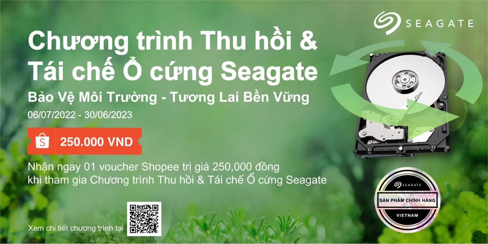 Seagate khởi động chương trình Thu hồi và tái chế ổ cứng tại Việt Nam