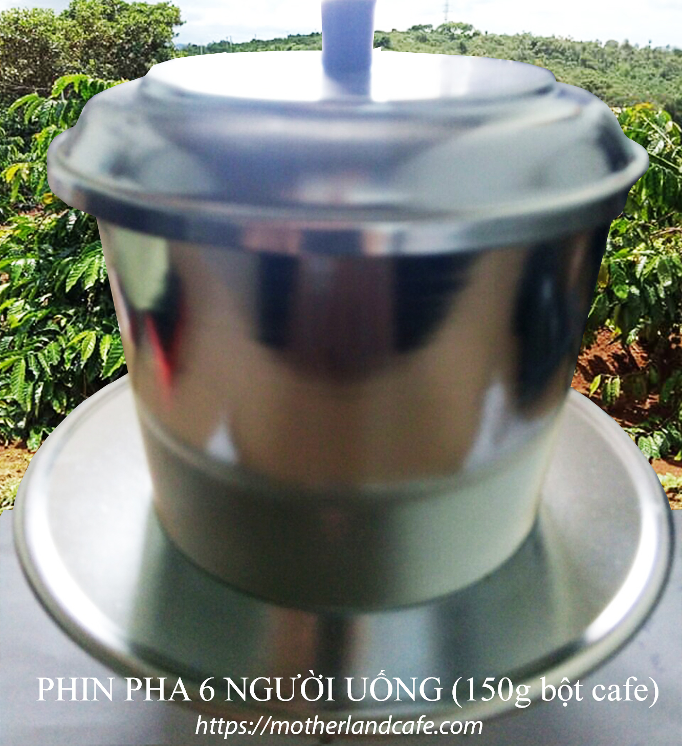 PHIN INOX LỚN PHA CÀ PHÊ