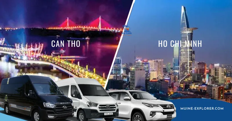 CAN THO TO HO CHI MINH AIRPORT PRIVATE CAR 4-7-9-16-29-45S BEST PRICE