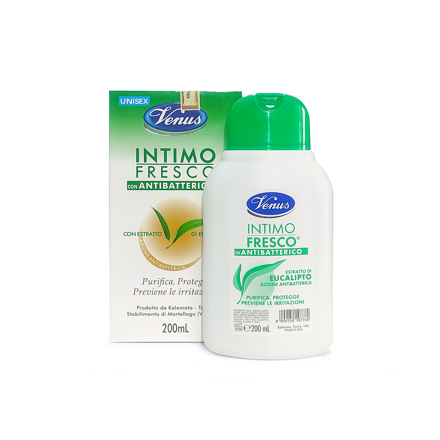 Dung dịch vệ sinh Venus Intimo Fresco bạc hà , nhập khẩu ITALIA, hộp 200ML